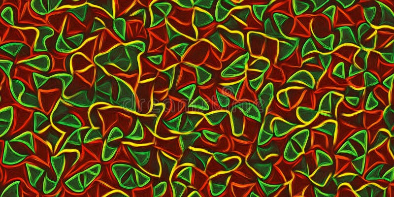 Vibrant Reggae Inspired Pattern Featuring Interlacing Yellow, Green ...