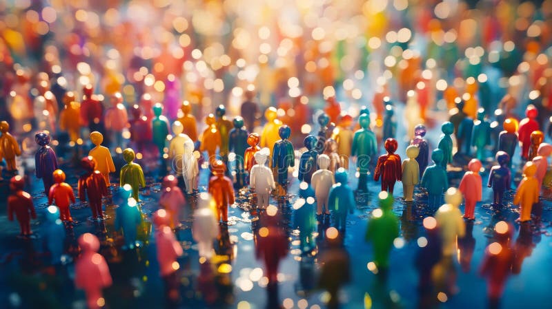 Vibrant Representation of Diverse Figures Highlighting Community ...