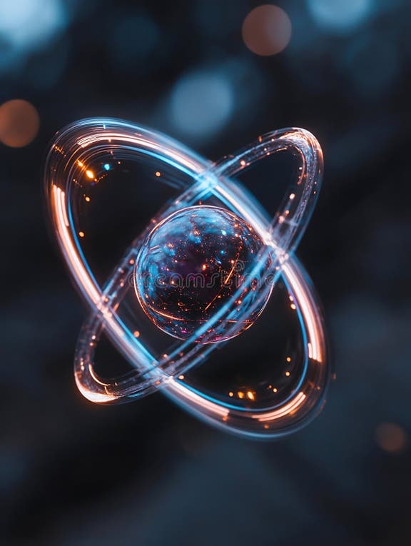 Quantum Representation of Qubit in Glowing Detail Stock Image - Image of glowing, entanglement ...
