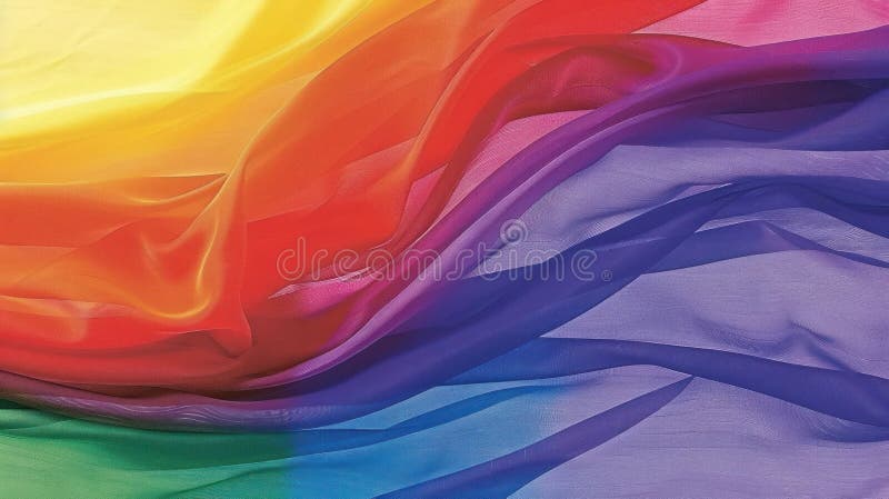 A Vibrant Representation of a Rainbow Flag, Symbolizing LGBTQ+ Pride ...