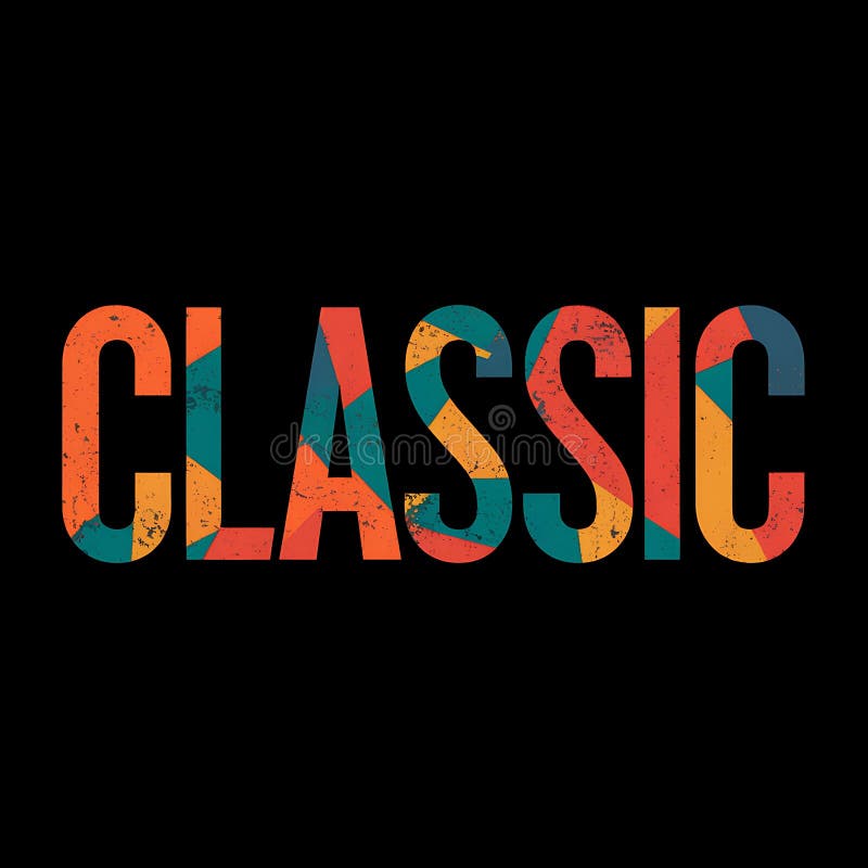 Vibrant Retro Lettering Celebrating Nostalgic Design with Bold Colors ...