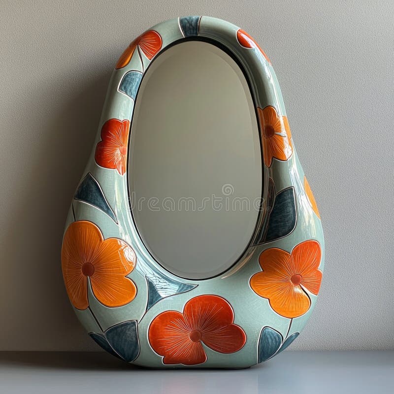 Vibrant Retro Mirror Highlighted Bold Colors and Patterns Captures ...