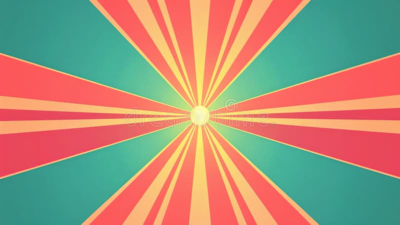 Vibrant Retro Sunburst Background with Warm Colors Stock Image - Image ...