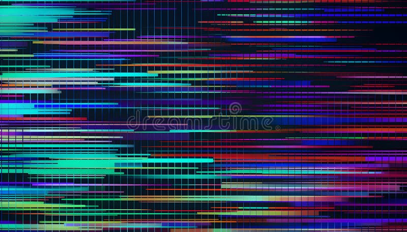 Vibrant RGB Neon Matrix Code Texture Background Stock Illustration ...