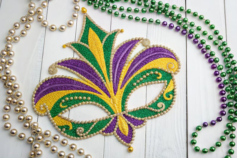 Vibrant Rhythms of Mardi Gras Symmetrical Patterns in Brilliant Colors ...