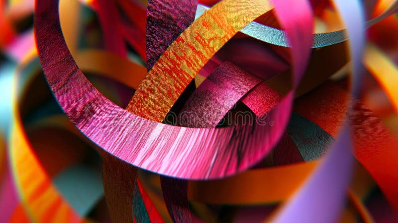 Vibrant Ribbons Intertwine in a Celebration of Diversity and Unity ...