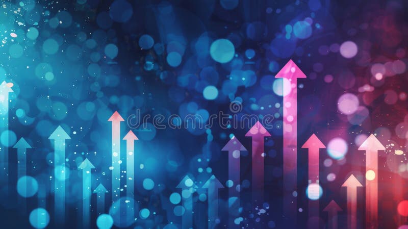 Vibrant Rising Arrows Symbolizing Growth and Success on a Bright ...