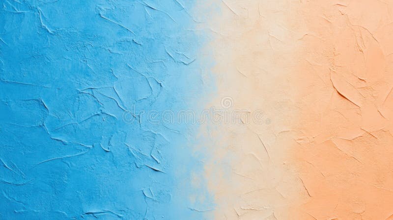 Vibrant Royal Blue and Melon Abstract Texture Evokes a Serene ...