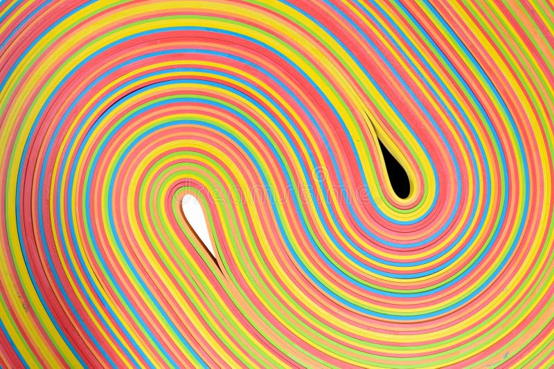 Rubber Strips Yin Yang Pattern Stock Image - Image of colorful ...