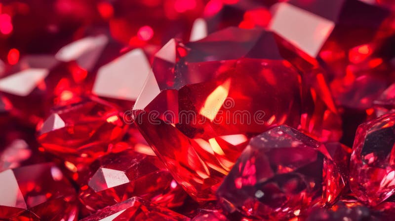 Vibrant Ruby Textures and Red Chaos in Abstract Design Stock ...