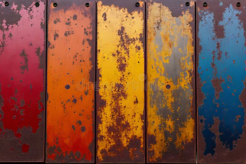 Vibrant Rusty Metal Panels a Stunning Texture Design for Exterior ...