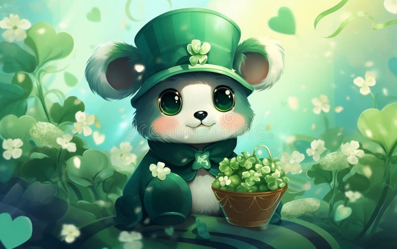 Vibrant Saint Patrick Day Parade Celebration. Generative AI Stock ...