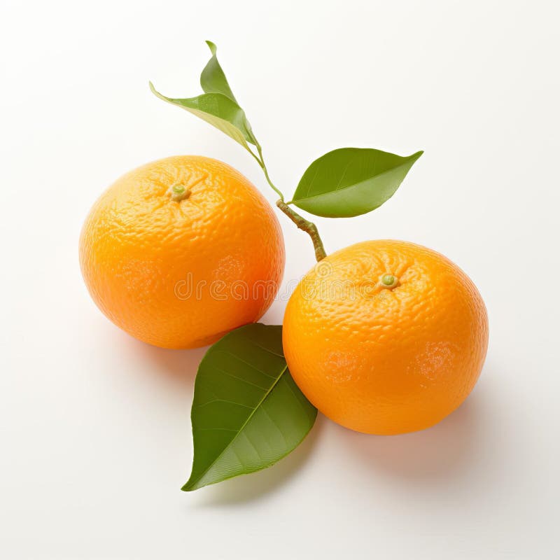Vibrant Satsuma Oranges on a Clean White Background Composition Stock ...
