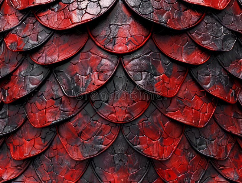 Vibrant Scales of a Mythical Creature Stock Illustration - Illustration ...