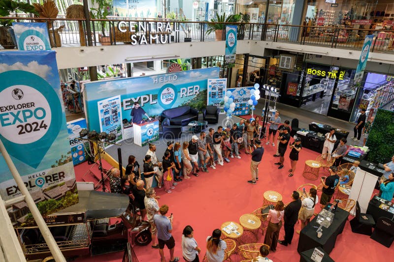 A Vibrant Scene at the Explorer Expo 2024 Event Held at Central Samui ...