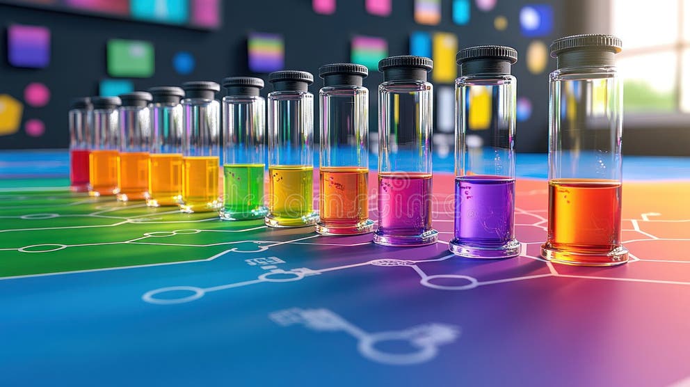 Vibrant Science Fair Display of Student Projects for Judging by ...