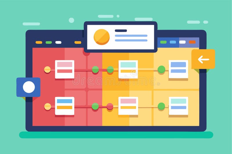 A Vibrant Scrum Board Showcases Various Tasks and Statuses ...
