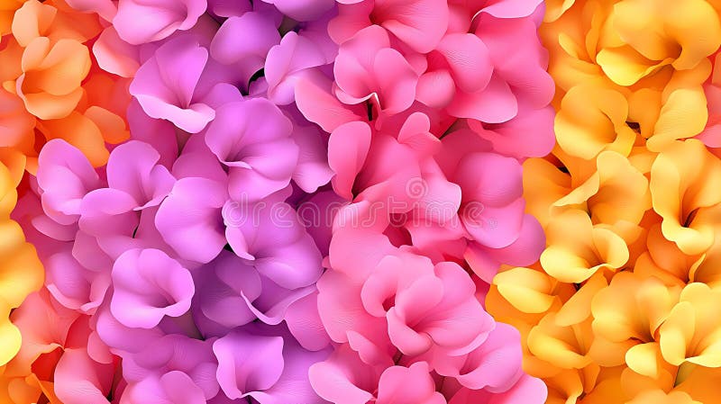 Vibrant Seamless Floral Pattern with Snapdragons Stock Illustration ...