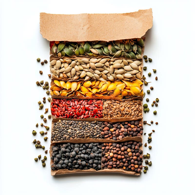 A Vibrant Seed Packet, Symbolizing Spring Planting and Growth Stock ...