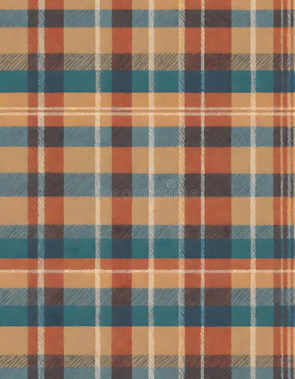 Vibrant Shepherd S Check Pattern with Bright Stripes, Generative AI ...