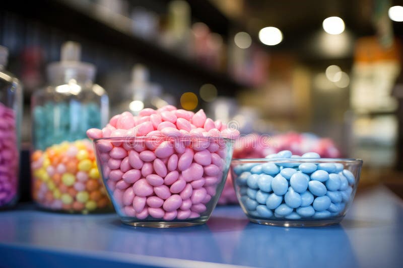 A Vibrant Showcase of Tempting Sweets at the Candy Counter Stock ...