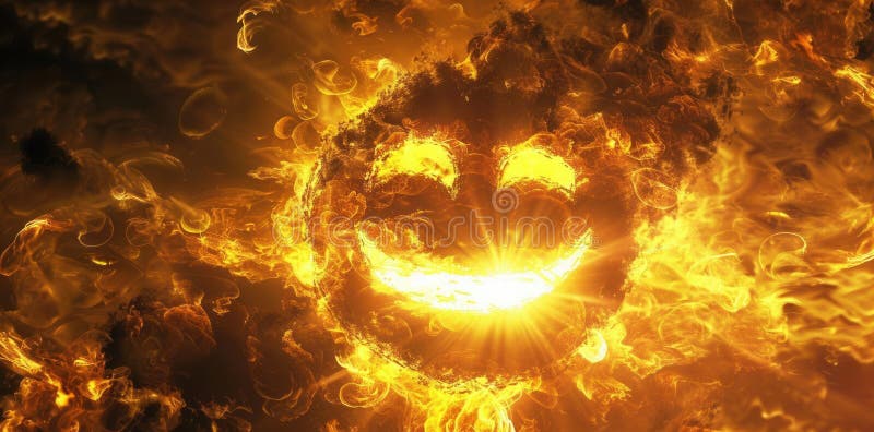 Vibrant Smiley Faces. Fun and Cheerful Theme Concept Stock Illustration ...