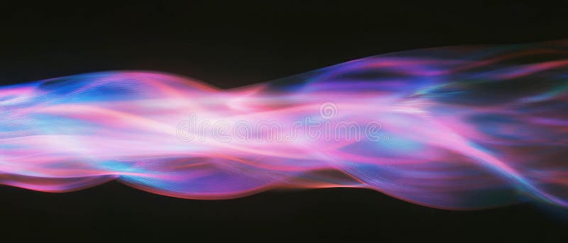 Vibrant Smoke Texture with High-key Lighting on a Black Background ...