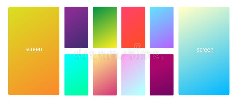 Vibrant and Smooth Gradient Soft Colors for Devices Design Illustration ...