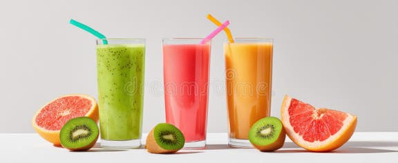 The Vibrant Smoothie Showcase Featuring Refreshing Fruit Beverages and ...