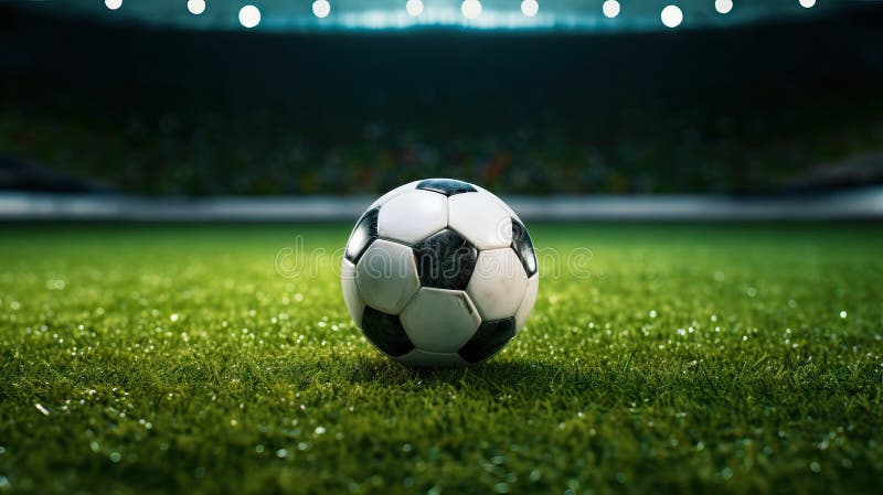 Vibrant Soccer Field Texture Background AI Generated Stock Illustration ...