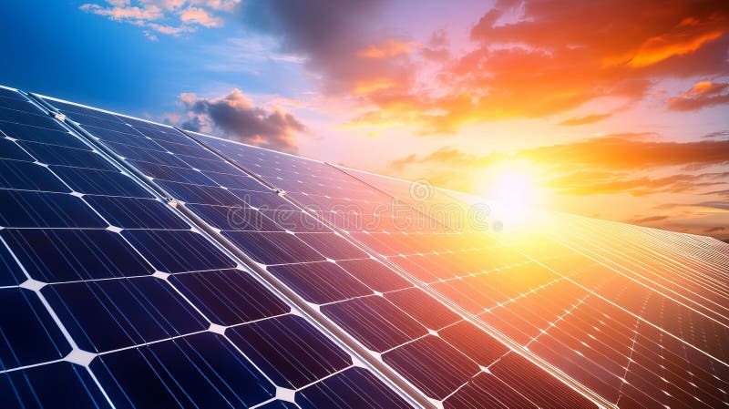 A Vibrant Solar Panel Installation Ad Showing Clean, Renewable Energy ...