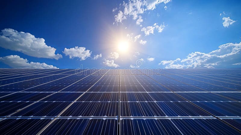 A Vibrant Solar Panel Installation Ad Showing Clean, Renewable Energy ...