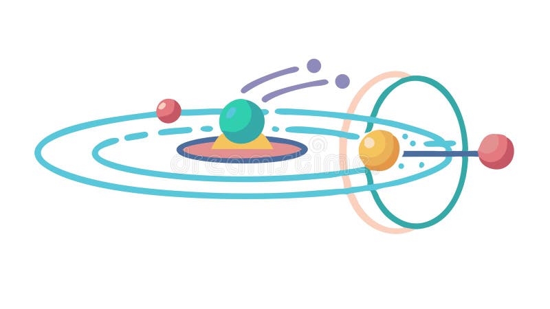 Vibrant Solar System Model, Space Exploration, Vector Design Generative ...