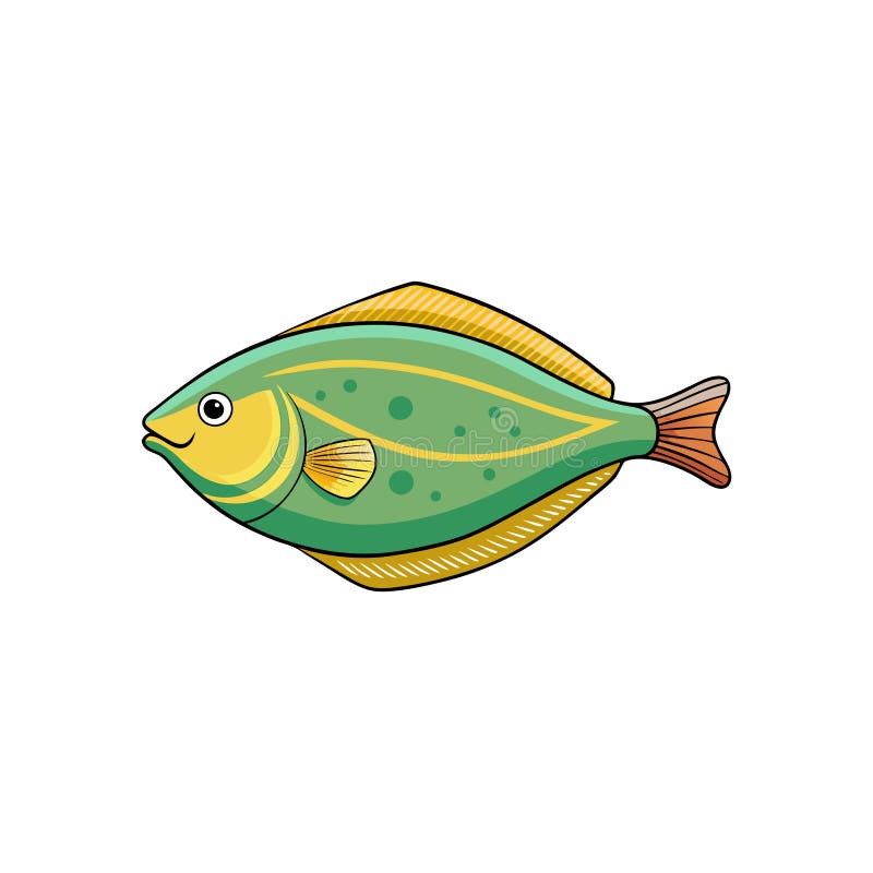 Vibrant Sole Fish Artwork in Natural Habitat Stock Image - Illustration ...