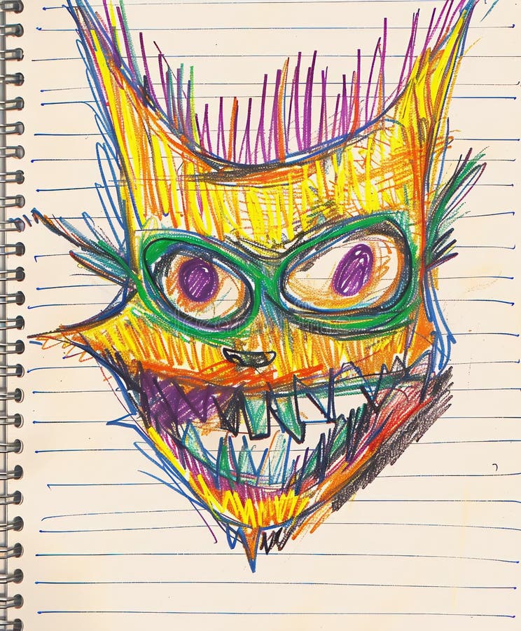 A Playful, Whimsical Creature with a Grinning Face, Bright Yellow Skin ...