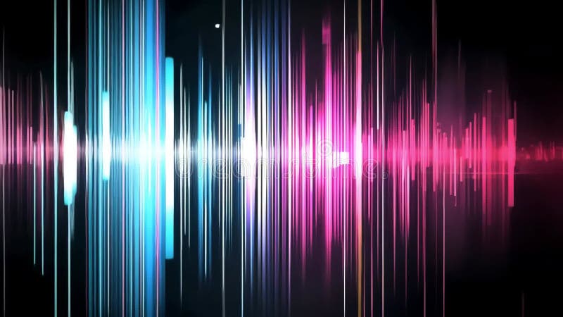 Vibrant Sound Waves Creating a Mesmerizing Visual Experience Stock ...