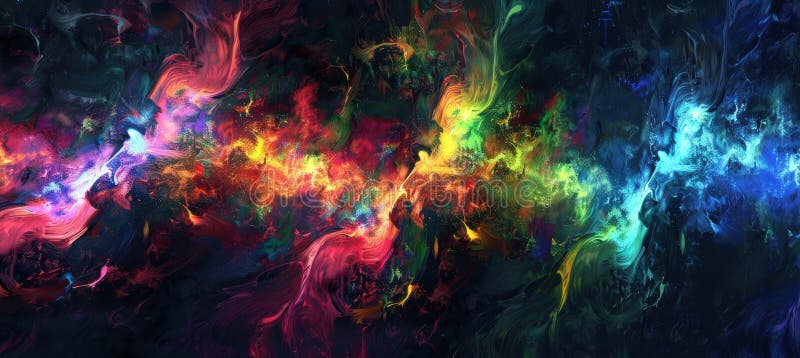Vibrant Rainbow Sound Waves on Dark Abstract Background for Design and ...