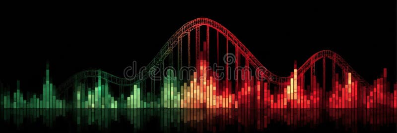 Sound Waves Create a Vibrant Visual Display Resembling a Roller Coaster ...