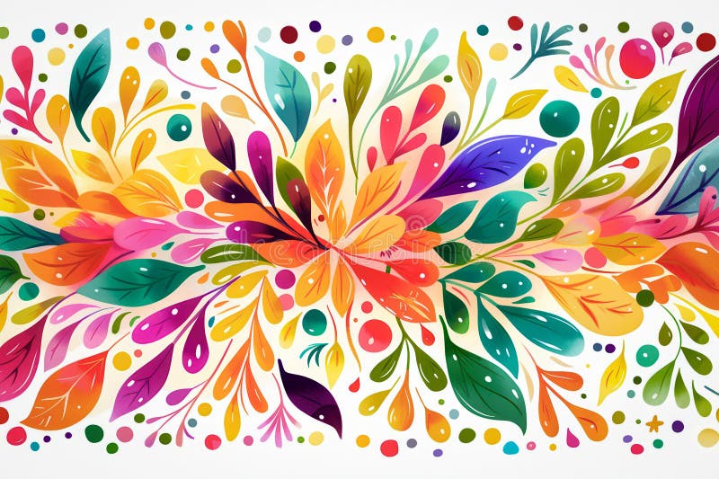 Vibrant Spanish Text Illustration - Detailed Language Art Stock Image ...