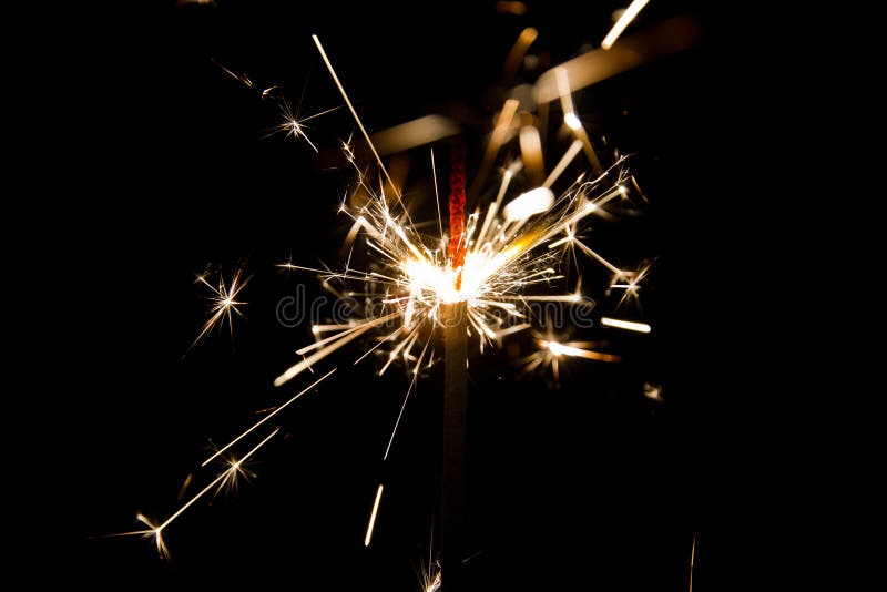 Vibrant Sparkler Display Against Dark Background Stock Image - Image of ...