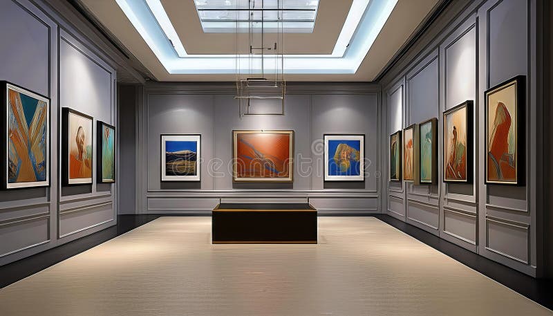 Vibrant Spectacle Contemporary Art Gallery Exhibition, Showcasing a ...