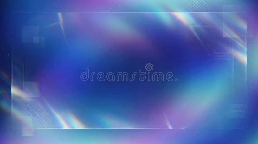 Vibrant Spectral Light Effect on Blue and Purple Background Stock Image ...