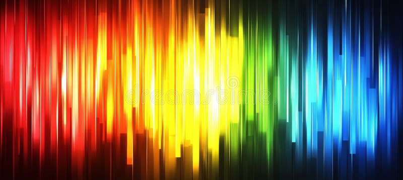 Vibrant Spectrum Abstract Background of Blurred, Defocused Vertical ...