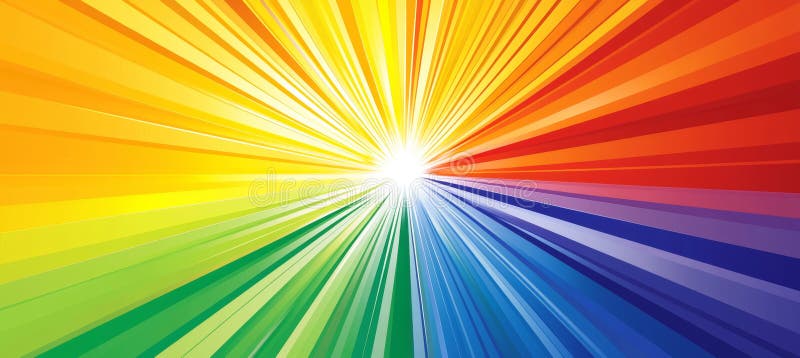 Vibrant Spectrum Burst a Colorful Abstract Background with Radiant ...