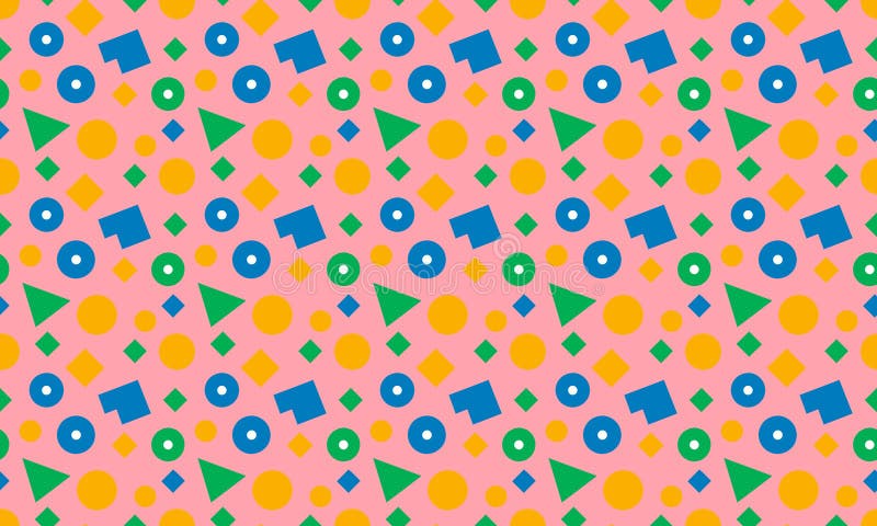 Vibrant Spectrum - Playful Geometric Background Patterns for Kids ...