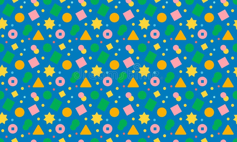 Vibrant Spectrum - Playful Geometric Background Patterns for Kids ...