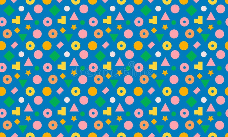 Vibrant Spectrum - Playful Geometric Background Patterns for Kids ...