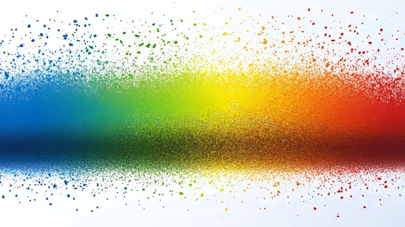 A Vibrant Spectrum Seamlessly Merges with a Grainy Texture, Creating a ...