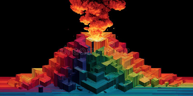 Vibrant Spectrum a Stunning Visual Display of Color Stock Illustration ...