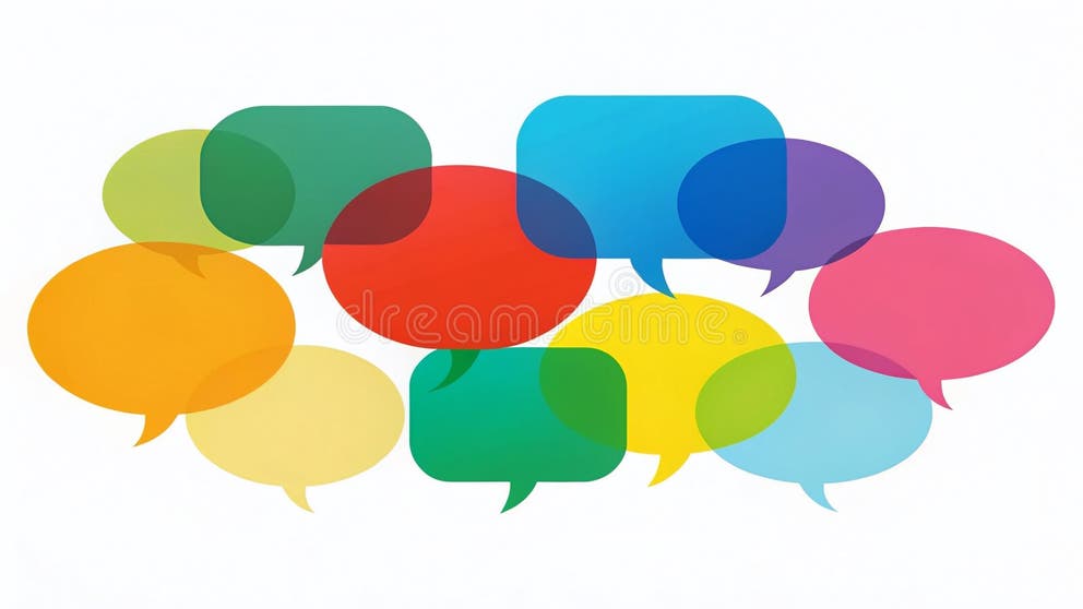 Vibrant Speech Bubble Balloons for Design a Flat Vector Set for Banners ...